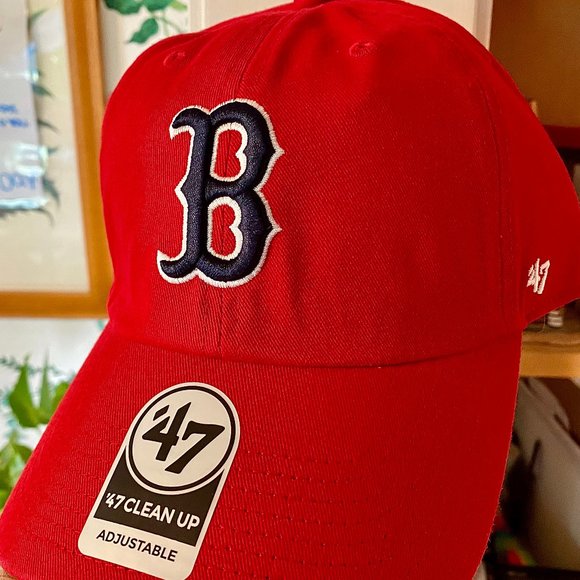 47 | Accessories | Nwt 3 Boston Red Sox 47 Clean Up Adjustable Strap Hat Cap Rare Red Alternate ...
